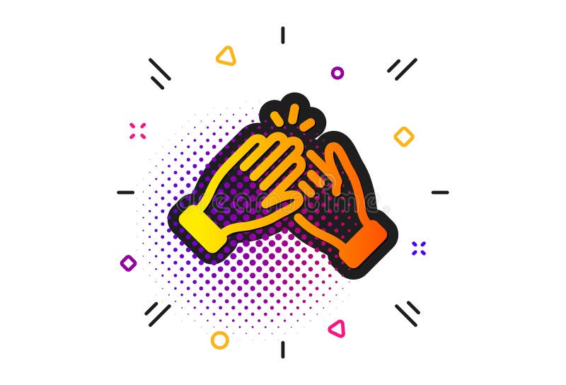 Icono De Aplaudir Manos. Signo De Aplauso. Vector Ilustración del ...
