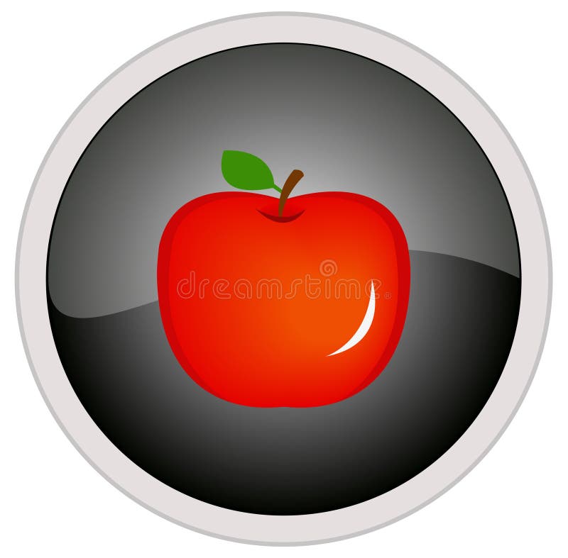 Icono de Apple ilustración del vector. Ilustración de icono - 86278025