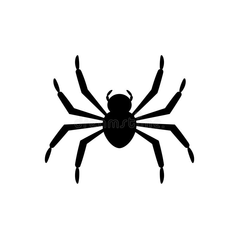 Icono de araña ilustración del vector. Ilustración de despredador ...