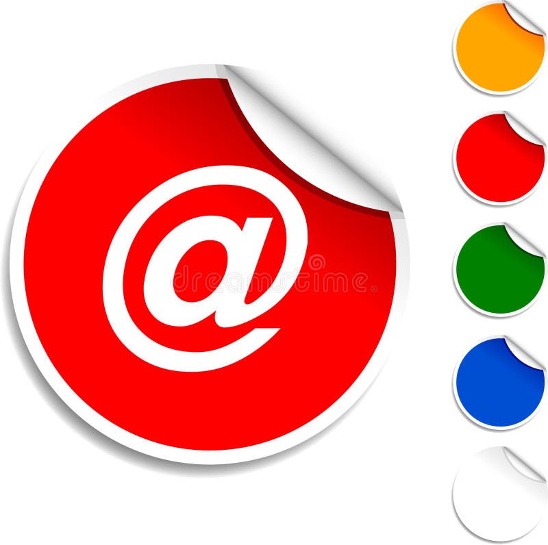 Icono de Arroba. ilustración del vector. Ilustración de gradiente ...