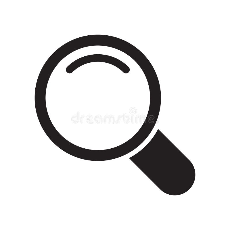 Icono De Aumento De Icono De La Luna. Icono De Loupe. Ilustración del ...