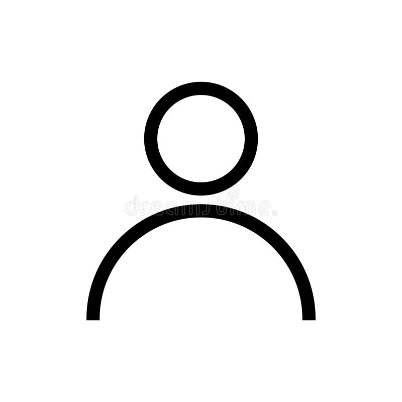 Icono De Avatar Símbolo Plano De Avatar Aislado En Blanco Ilustración ...
