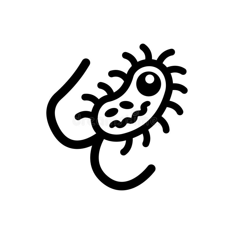 Icono de las bacterias ilustración del vector. Ilustración de bacteria ...