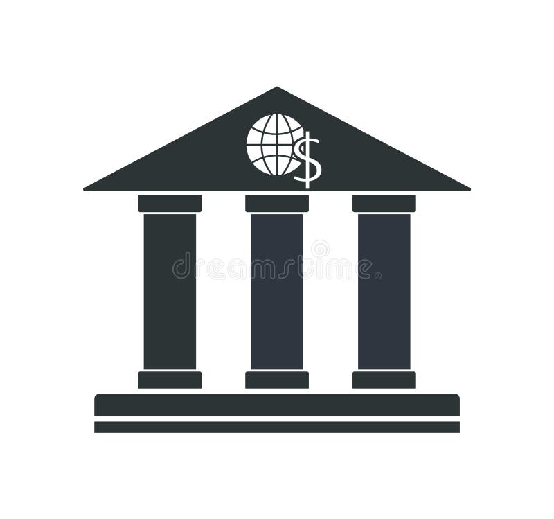 Icono De Banco El Icono Del Banco Internacional Stock de ilustración ...