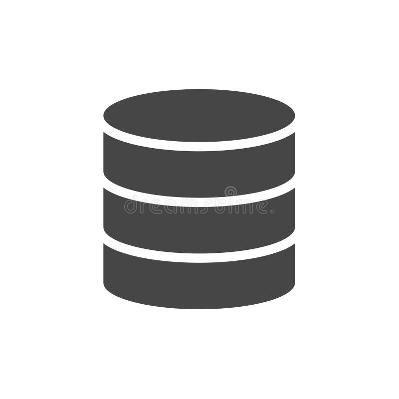 Icono de base de datos ilustración del vector. Ilustración de servicio ...