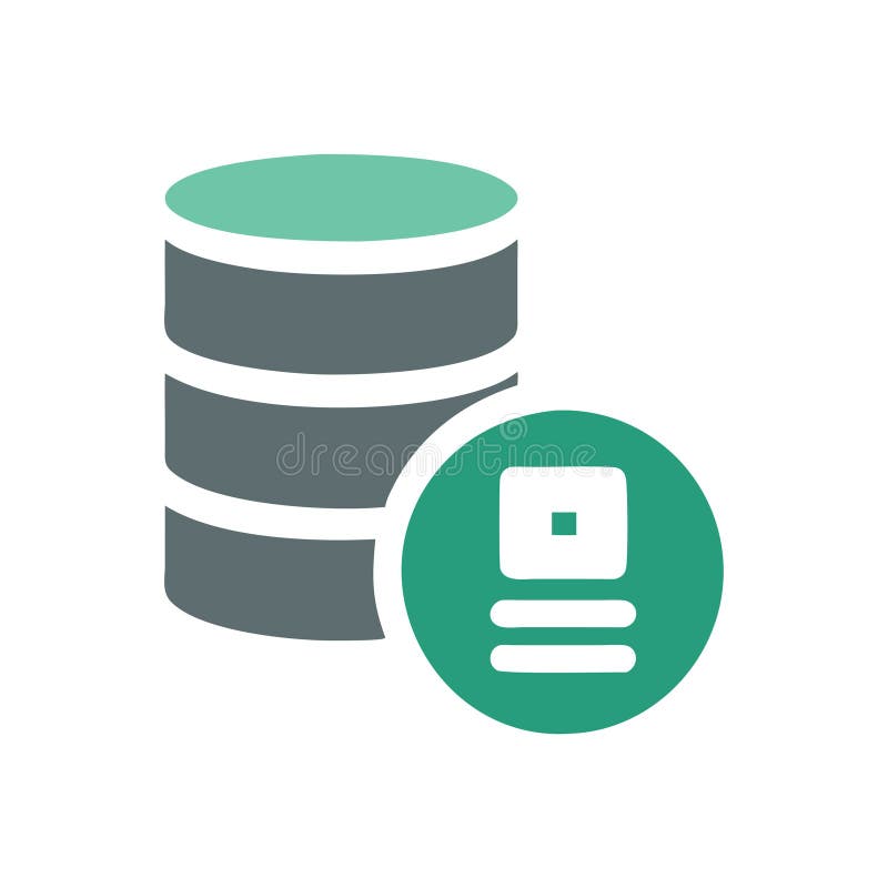 Icono De Base De Datos Completa Ilustración del Vector - Ilustración de ...