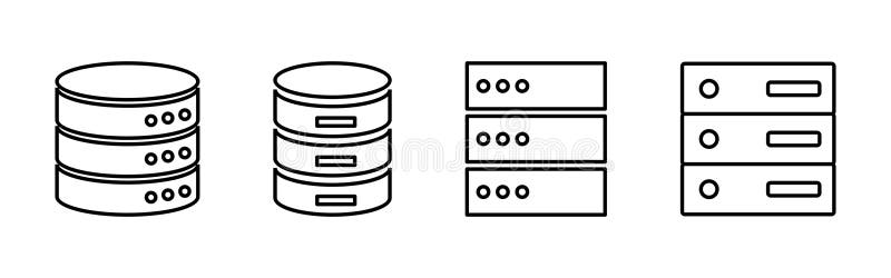 Icono De Base De Datos . Icono De Vector De Base De Datos Ilustración ...