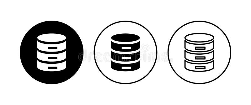 Icono De Base De Datos . Icono De Vector De Base De Datos Ilustración ...