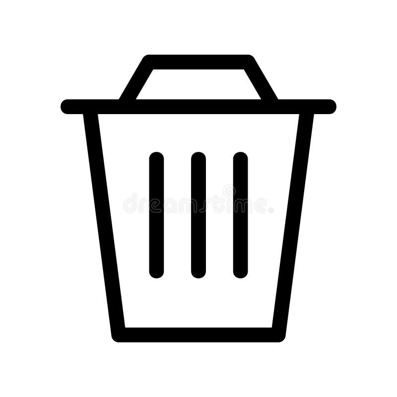 Icono De Basura O Logotipo Símbolo Aislado Símbolo Vector Ilustración