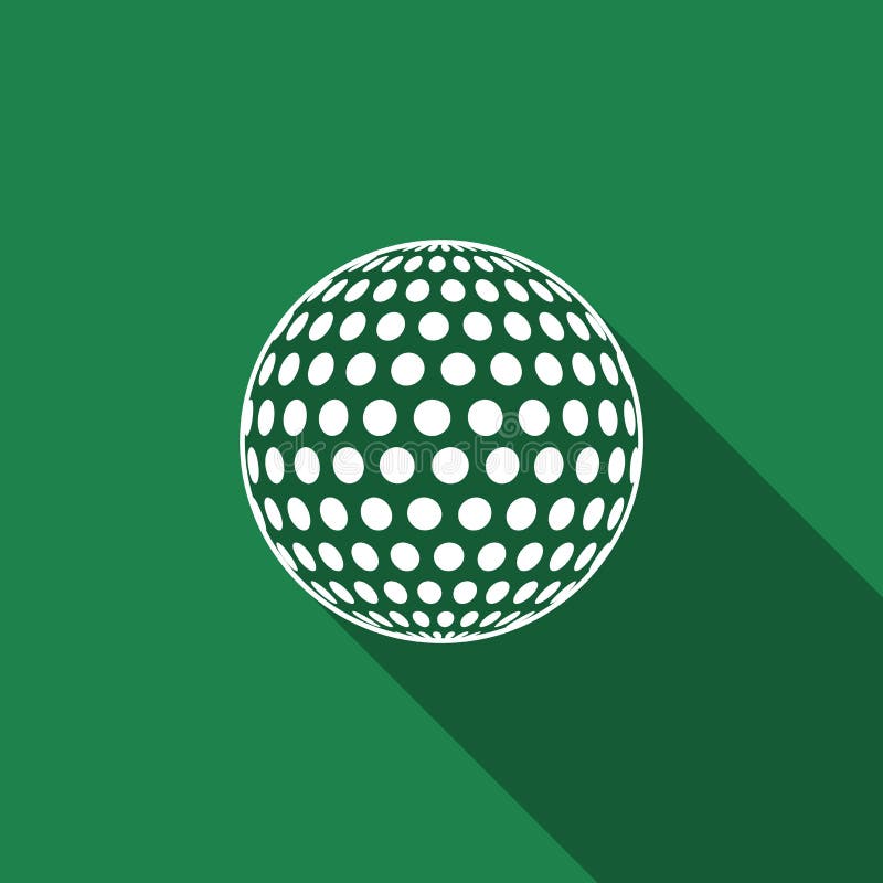 Icono de bola de golf ilustración del vector. Ilustración de fondo ...