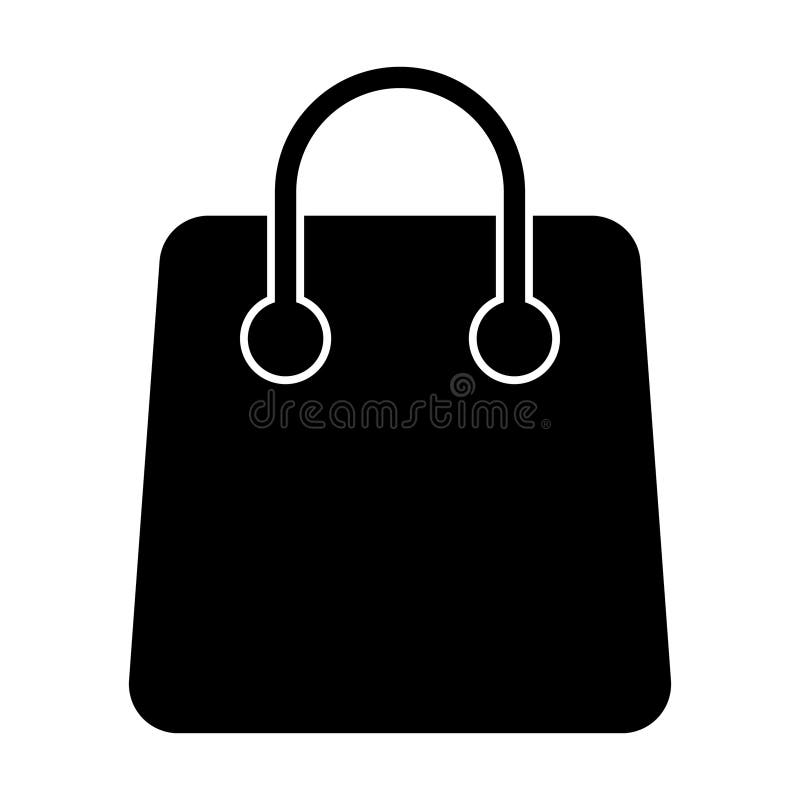 Icono De Bolsa De Compra. Icono De Bolsa De Papel. Ilustración del ...