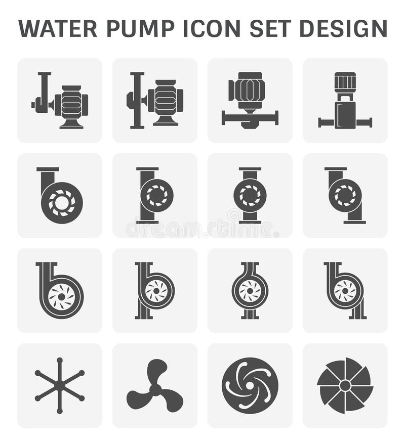 Icono de bomba de agua ilustración del vector. Ilustración de fuente ...