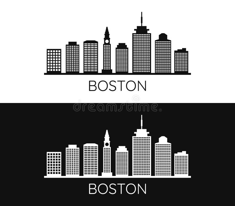 Icono De Boston Ilustrado En Vector Sobre Fondo Blanco Stock de ...