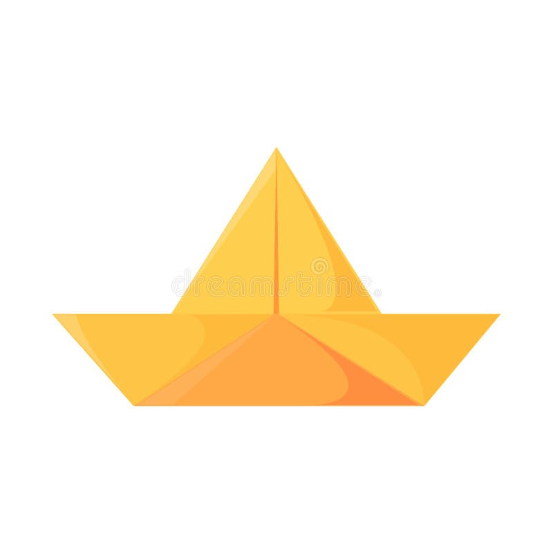 Icono de bote de papel ilustración del vector. Ilustración de origami ...