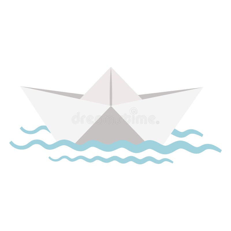 Icono De Bote De Papel En Agua Ilustración del Vector - Ilustración de ...