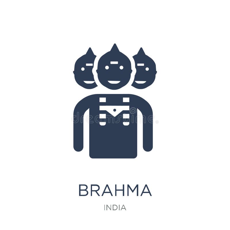 Icono De Brahma Icono Plano De Moda De Brahma Del Vector En El Fondo Blanco Ilustración del ...