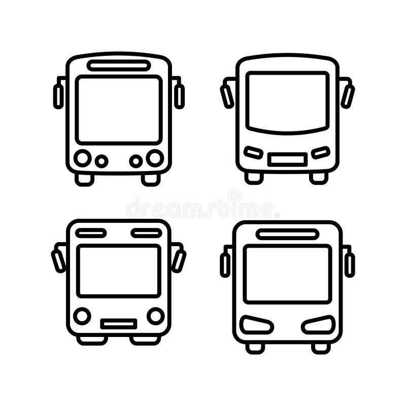 Icono De Bus . Icono De Vector De Bus Ilustración del Vector ...
