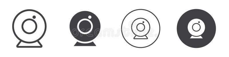 Icono De Cámara Web Esquema Simple Vector Ilustración del Vector ...