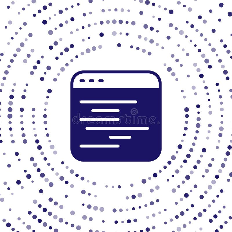 Icono Azul Del Concepto De Programación De Desarrollo Web De Software ...