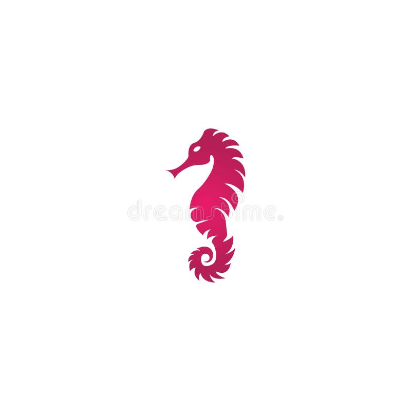 Icono De Caballito De Mar Simple Vectorial Logo Libre Stock de ...