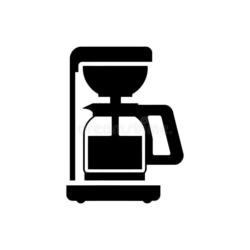 Icono de cafetera ilustración del vector. Ilustración de insignia - 286667695