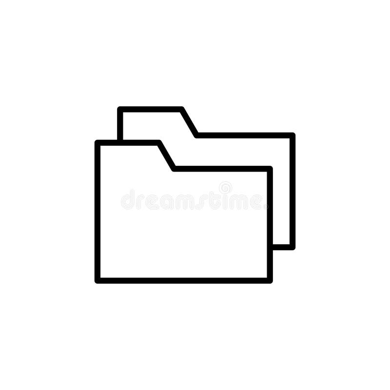 Icono De Carpeta . Icono De Vector De Carpetas Ilustración del Vector ...