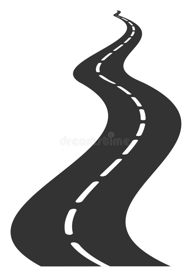 Icono De Carretera De La Ruta Plana Del Vector Ilustración del Vector ...