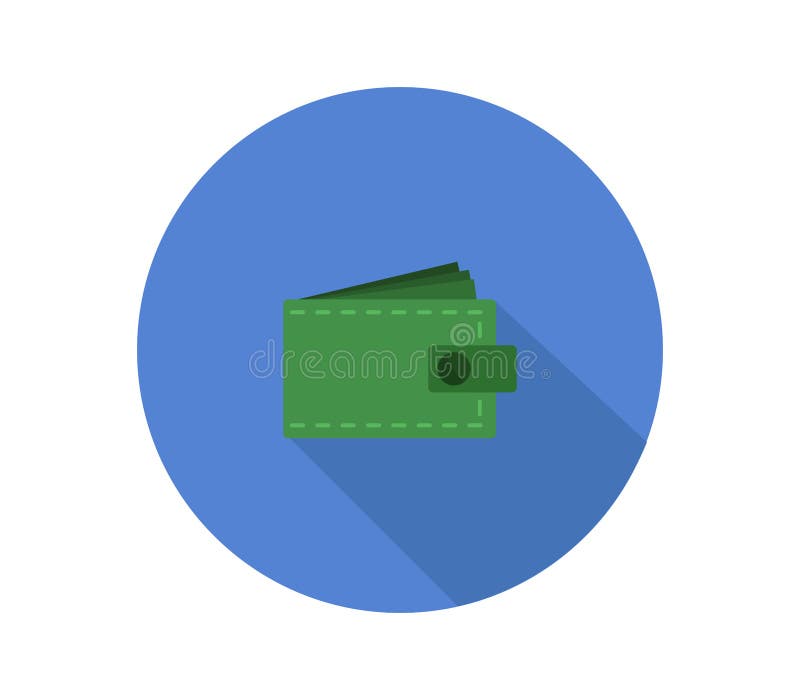 Icono De Cartera Ilustrado En Vector Sobre Fondo Blanco Stock de ...