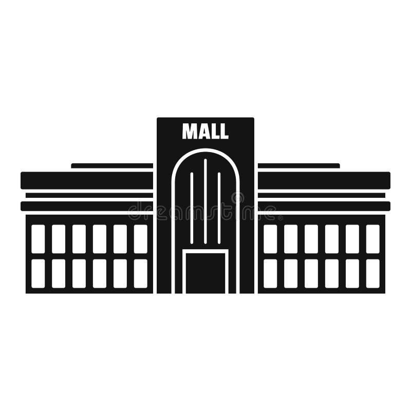 Icono De Centro Comercial, Estilo Simple Ilustración del Vector ...
