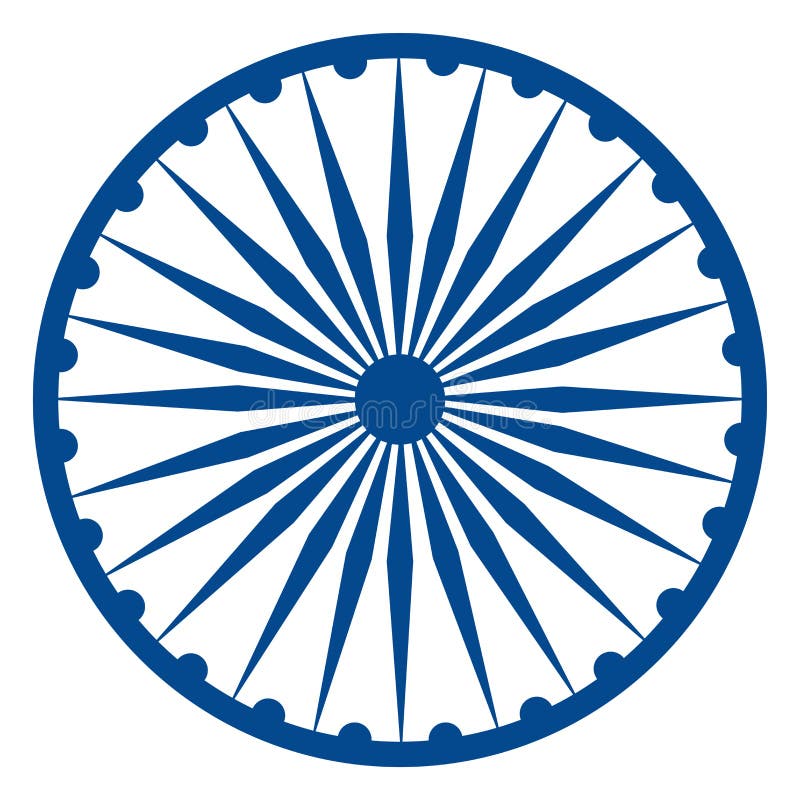 Icono de chakra ashoka ilustración del vector. Ilustración de india - 191342297