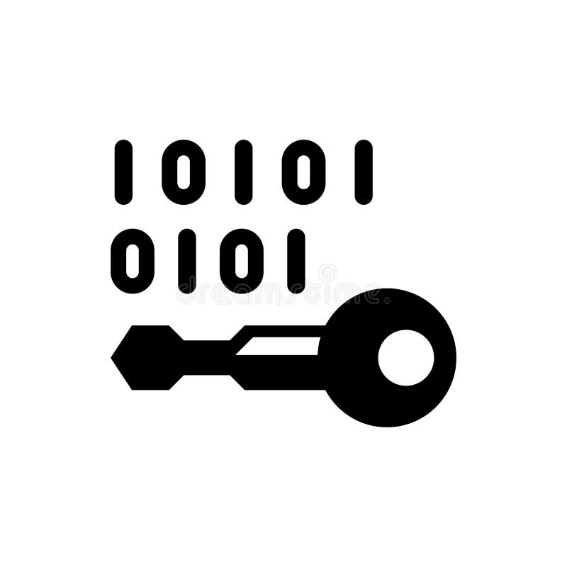 Icono de cifrado de datos ilustración del vector. Ilustración de icono - 230674468