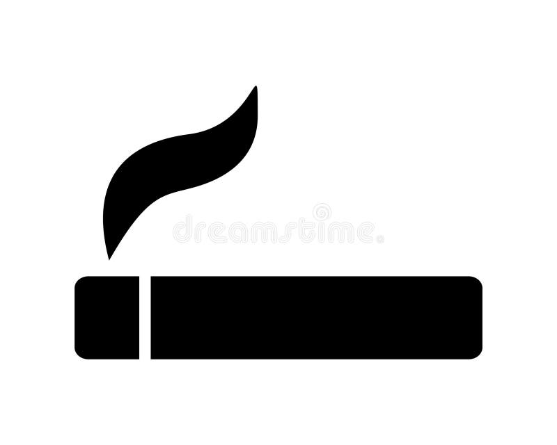 Icono de cigarrillo ilustración del vector. Ilustración de tabaco ...