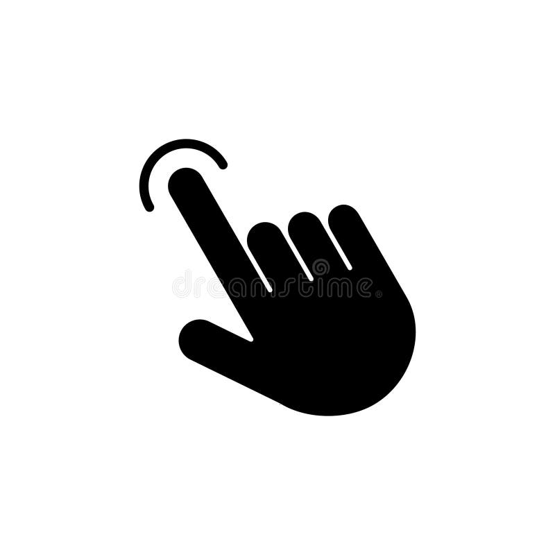 Icono De Clic Con La Mano . Vector De Icono De Puntero. Vector De Icono ...