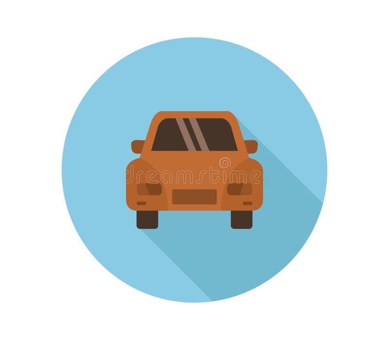 Icono De Coche Ilustrado En Vector Sobre Fondo Blanco Stock de ...