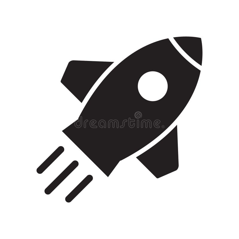 Icono De Cohete. Icono Del Cohete Volante. Ilustración del Vector ...