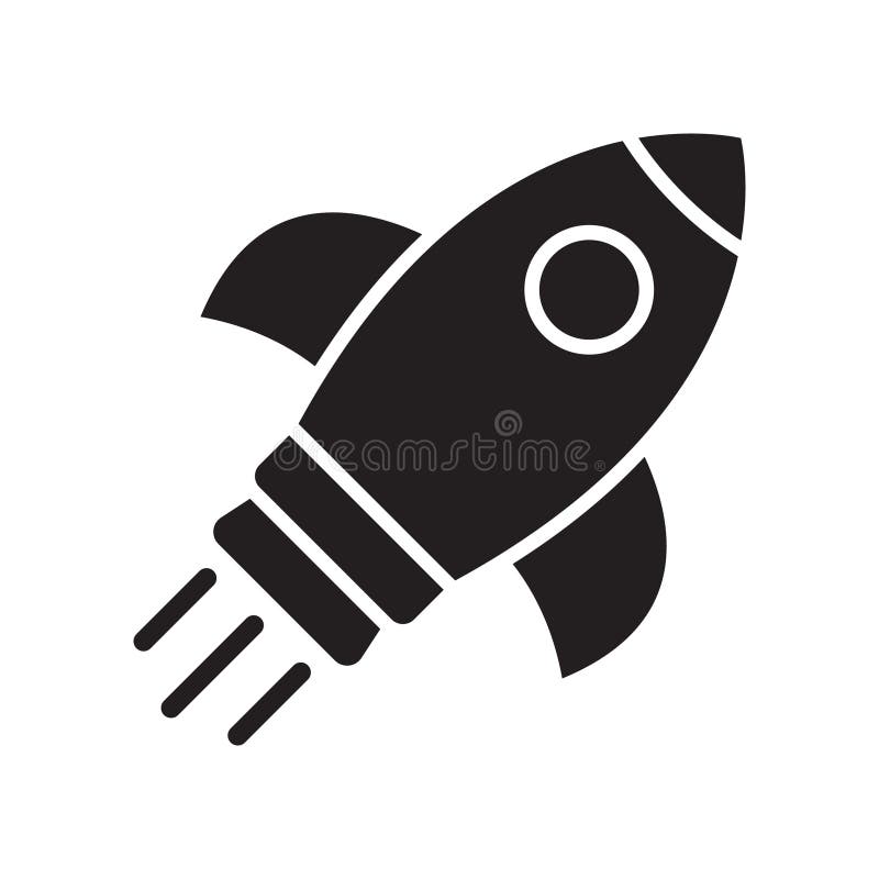 Icono De Cohete. Signo De Cohete Simple. Icono De Lanzamiento De Cohete ...