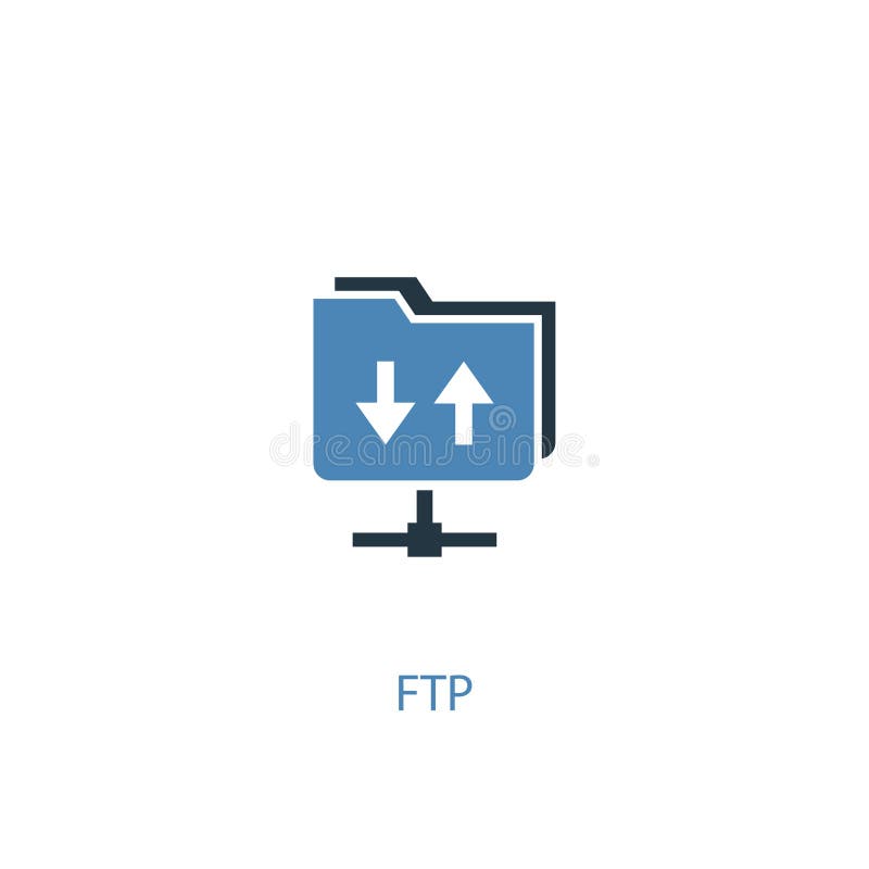 Icono De Color Del Concepto FTP 2. Simple Ilustración del Vector ...