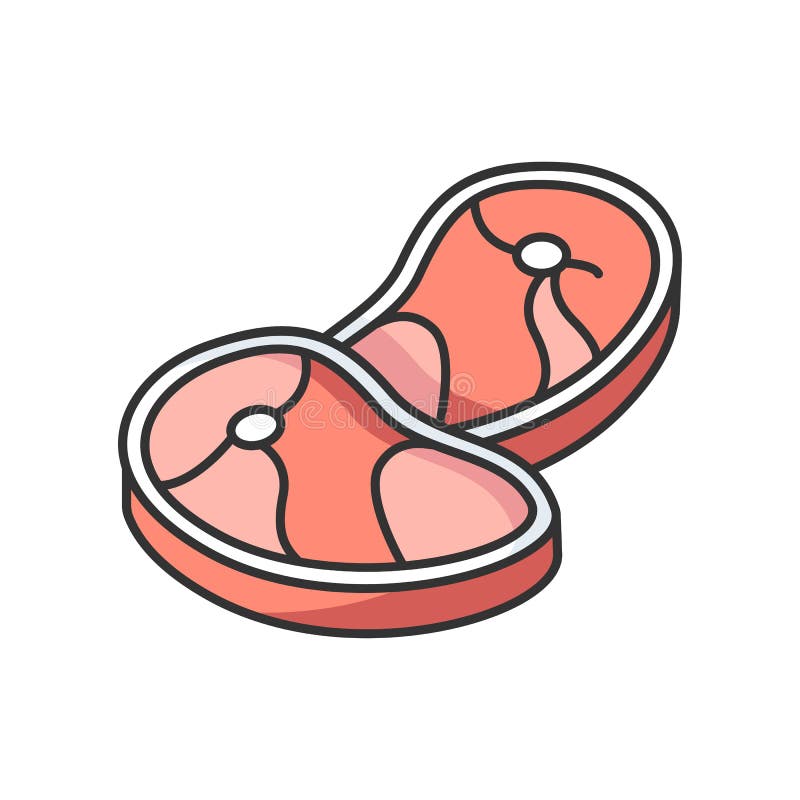 Icono De Color RGB De Carne Ilustración del Vector - Ilustración de ... Icono De Color RGB De Carne Ilustración del Vector - Ilustración de ...