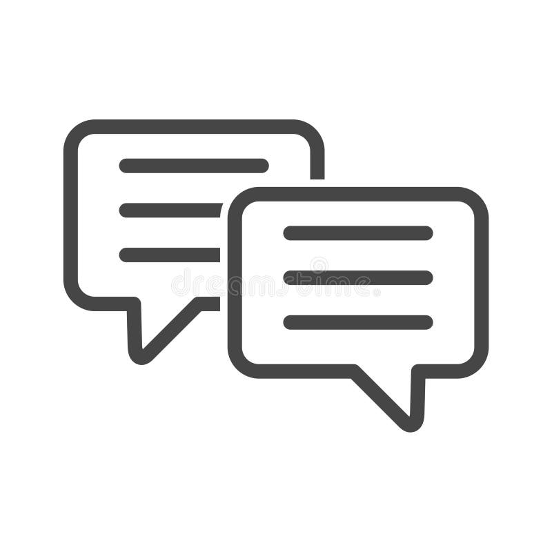 Icono de comentarios ilustración del vector. Ilustración de elemento ...