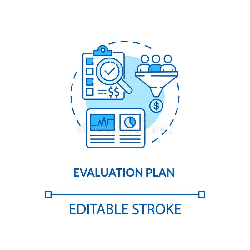 Icono De Concepto Del Plan De Evaluación Ilustración del Vector ... Icono De Concepto Del Plan De Evaluación Ilustración del Vector ...