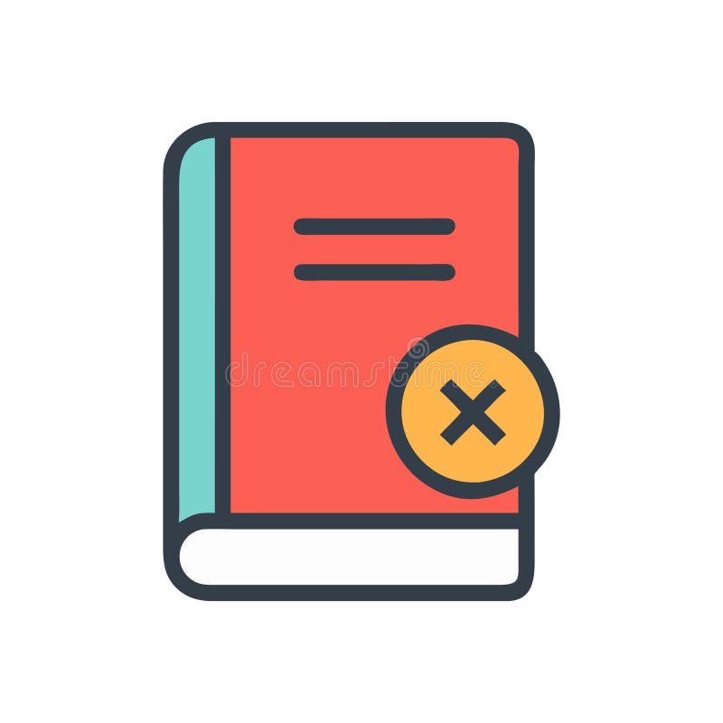 Icono De Concepto De Libro Cerrado Elegante Ilustración del Vector ...