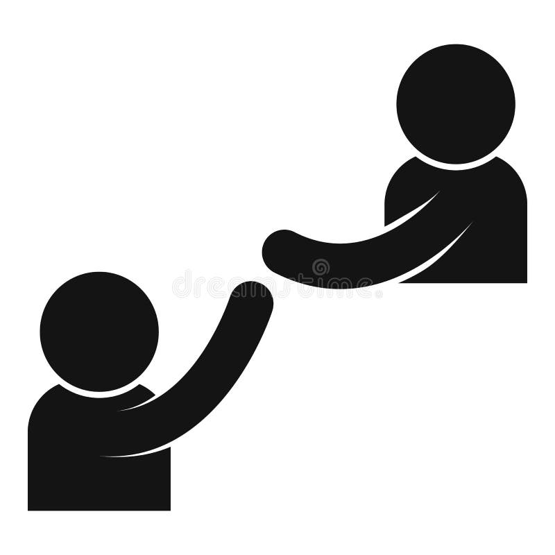 Vector De Esquema De Icono De Confianza. Mano De Obra Ilustración del ...