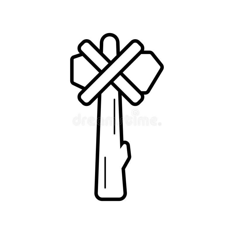 Icono De Contorno De Hacha De Piedra Antigua Stock de ilustración ... Icono De Contorno De Hacha De Piedra Antigua Stock de ilustración ...