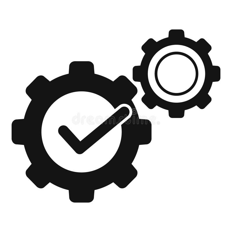 Icono De Control De Engranajes Vector Simple. Cambio De Proyecto ...