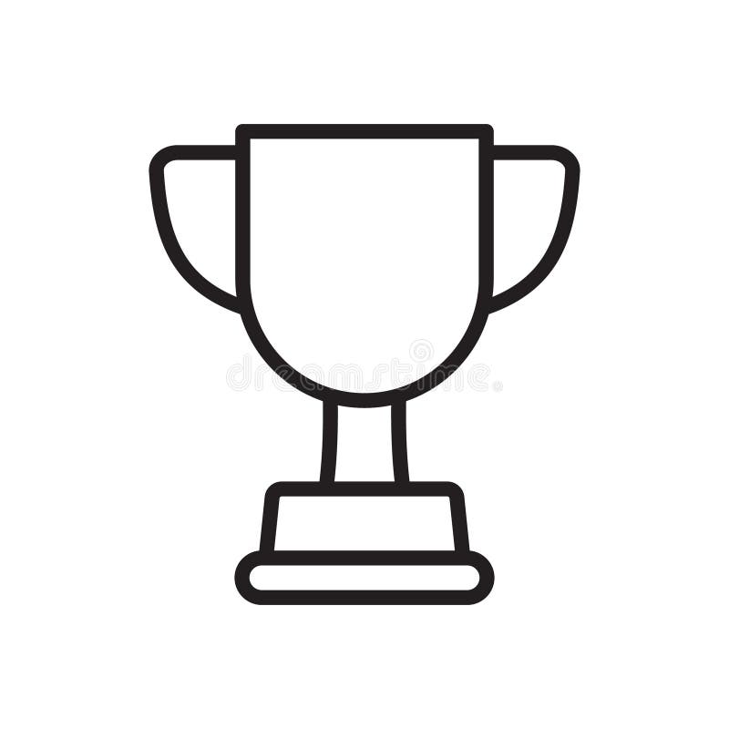 Icono de copa de Trofeo. ilustración del vector. Ilustración de muestra - 372102857