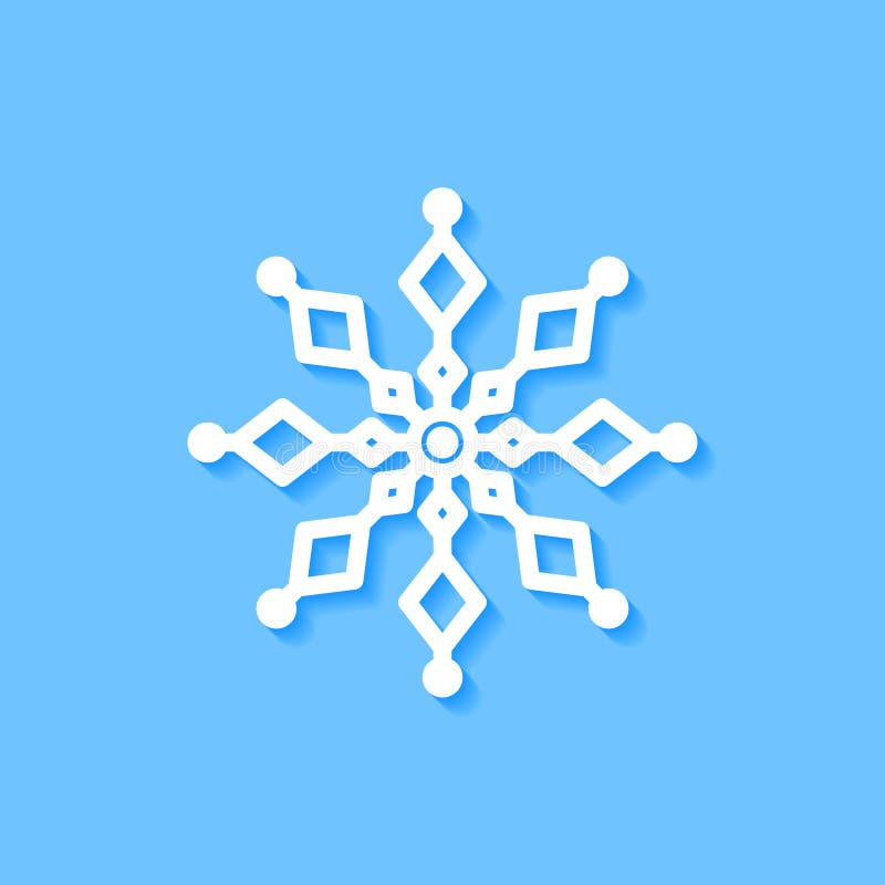 Icono De Copo De Nieve Blanco En Vector De Fondo Azul Ilustración del ... Icono De Copo De Nieve Blanco En Vector De Fondo Azul Ilustración del ...