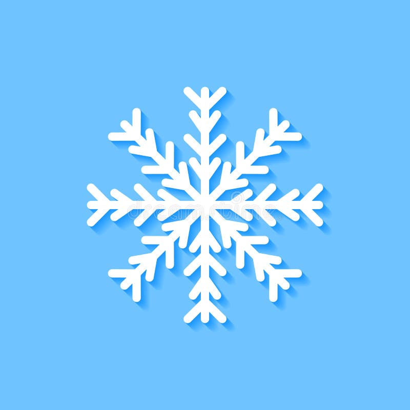 Icono De Copo De Nieve Blanco En Vector De Fondo Azul Ilustración del ... Icono De Copo De Nieve Blanco En Vector De Fondo Azul Ilustración del ...