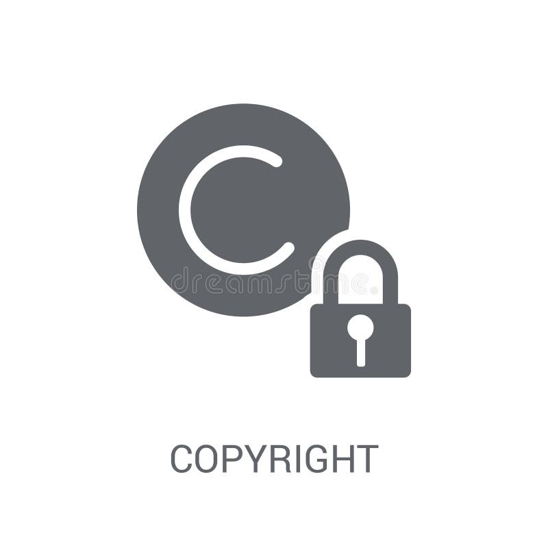 Icono De Copyright Símbolo Rojo Brillante Metálico Derechos De Autor ...
