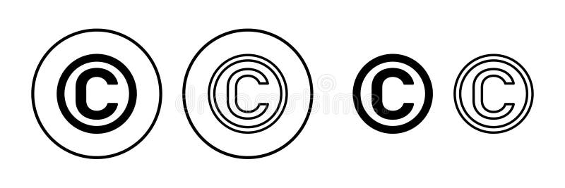 Icono De Copyright . Símbolo De Copyright Ilustración del Vector ...