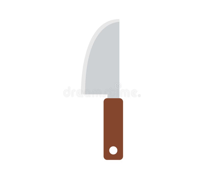 Icono De Cuchillo Ilustrado En Vector Sobre Fondo Blanco Stock de ...